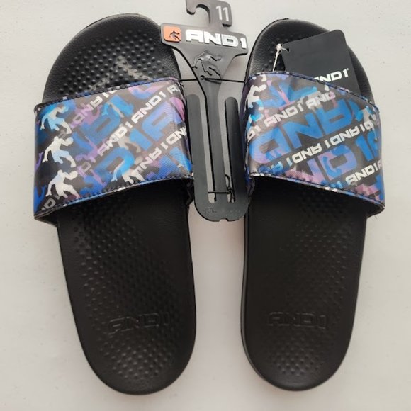 And1 | Shoes | And Mens Crossover Lenticular Sport Slide Sandals Nwt ...